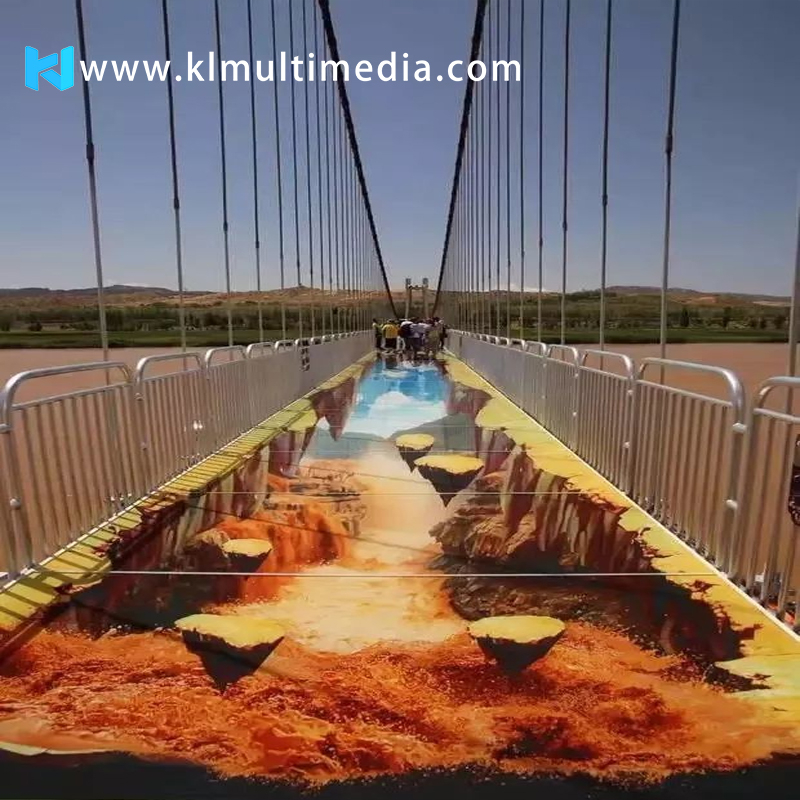 3D Glass LED Special Effect Screen | Floor LED Screen