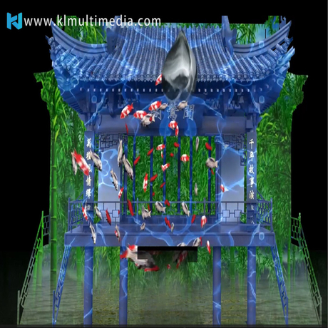 Projection Mapping - 3D interactive visual effect for building