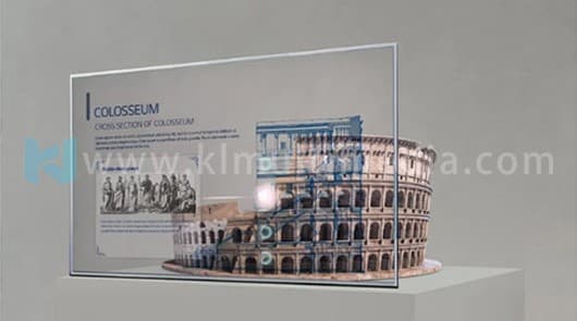 Transparent Oled screen or monitor - visual enhancements