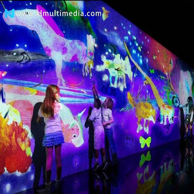 Interactive Wall Projection Games And Art Display