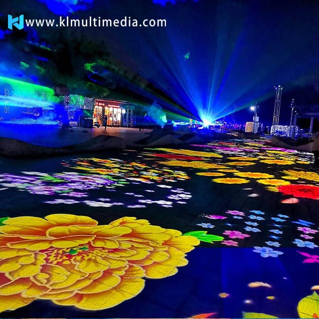 Projector light | Outdoor Interactive floor projection games