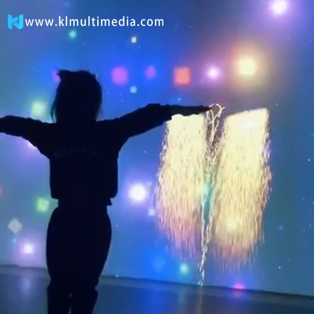 Interactive Shadow Art - KINECT interactive wall | diversified forms