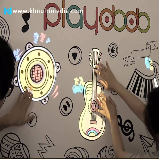Interactive Music Wall | interactive wall art projection