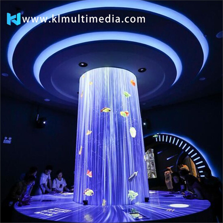 digital waterfall | innovative Interactive Museum Displays