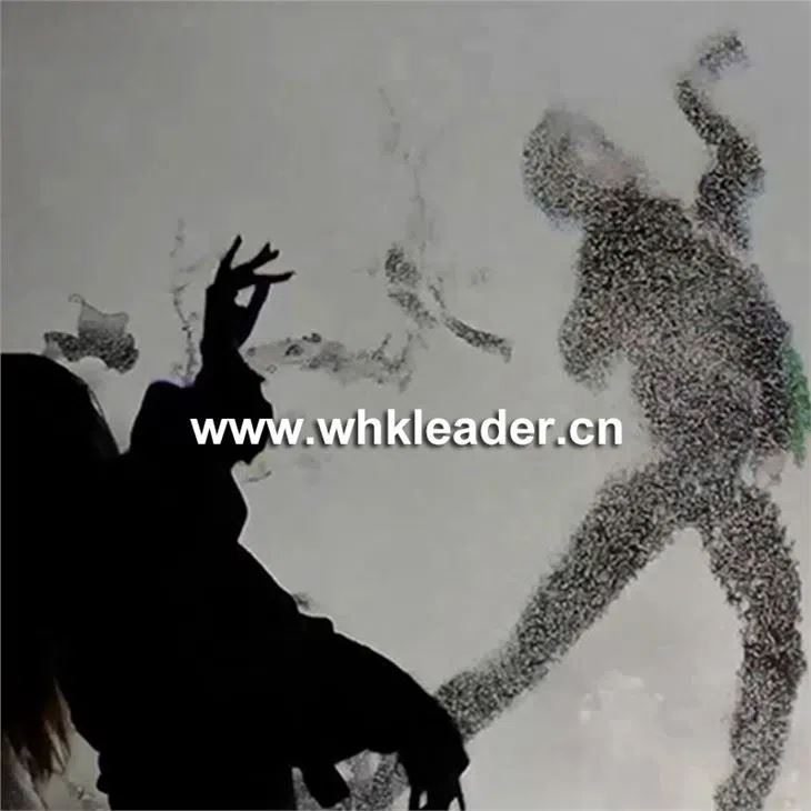 Interactive Shadow Art - KINECT interactive wall | diversified forms