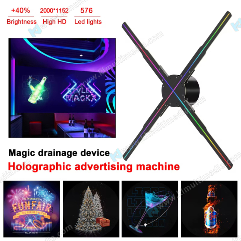 Holographic fan - 3d spinning portable LED fan