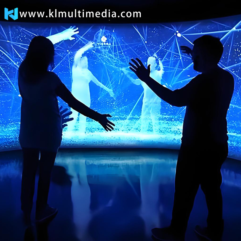 Interactive Shadow Art - KINECT interactive wall | diversified forms
