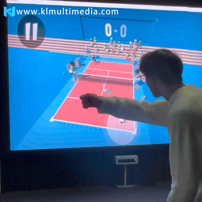 Interactive Tennis Wall - AR projector virtual ball games