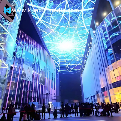 sky screen - cyclorama projection