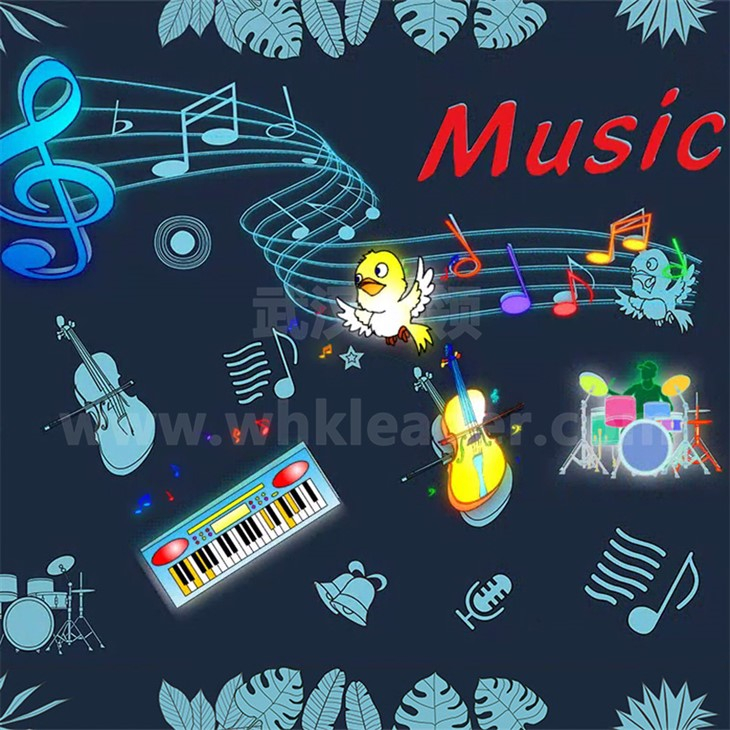 Interactive Music Wall | interactive wall art projection