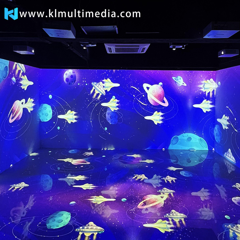 Immersive Projection mapping gaming Experience in a Surreal Room