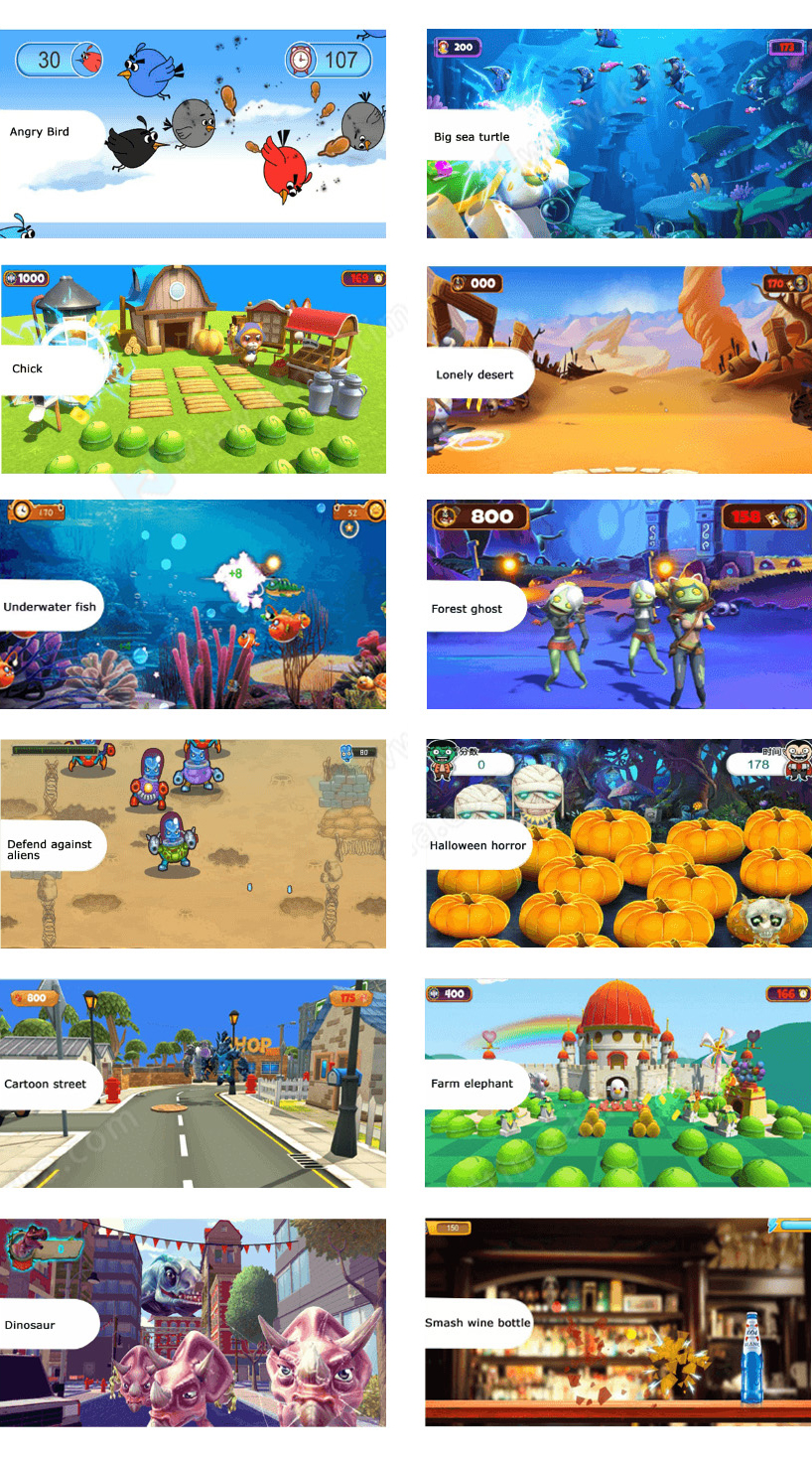 Interactive Wall Games | Interactive Projector - 50+ 3D Games