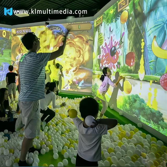 Interactive Projector Games for Fun Wall and Floor Play