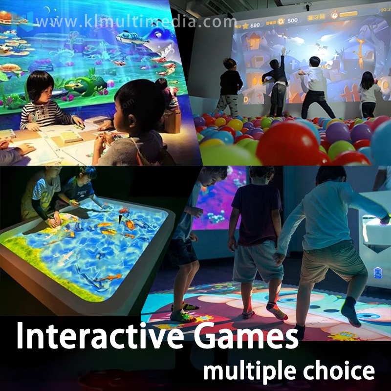Interactive Projector Games for Fun Wall and Floor Play