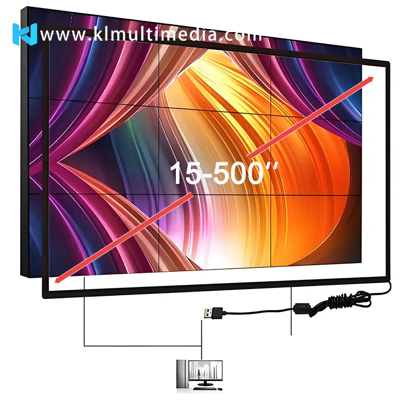 IR Touch Frame - Sizes from 15" to 500" Customize Any Size