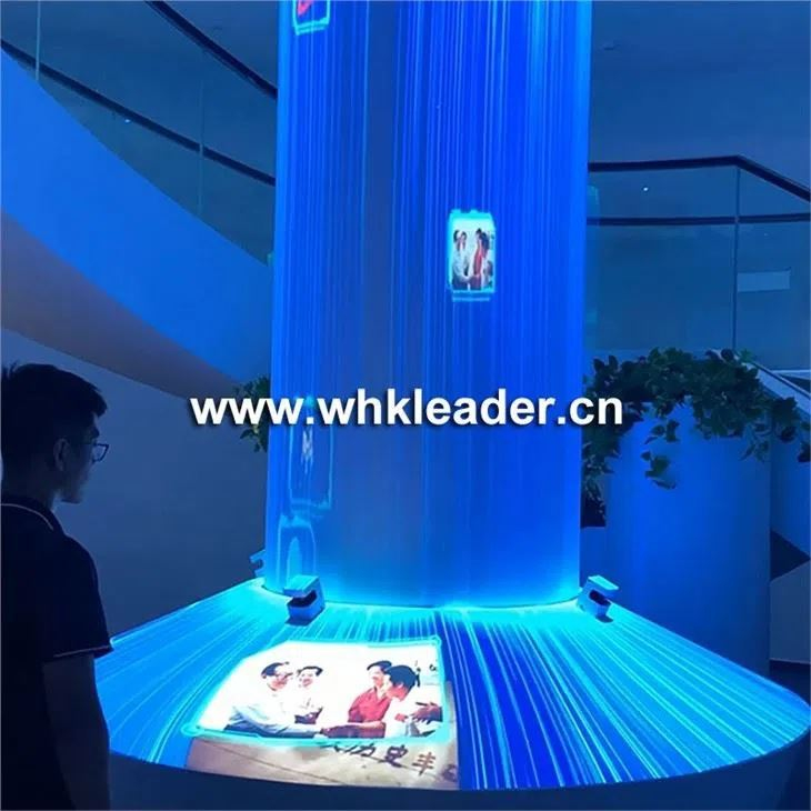 digital waterfall | innovative Interactive Museum Displays